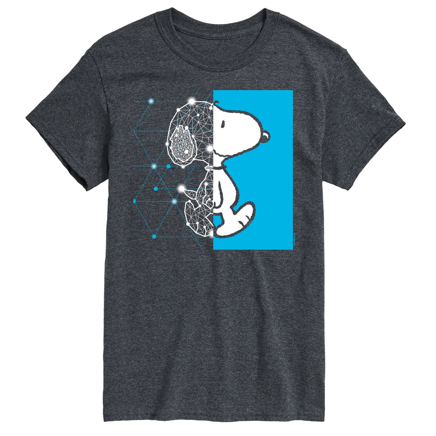 Peanuts - Snoopy Wire Frame - Men's Short Sleeve Graphic T-Shirt ...