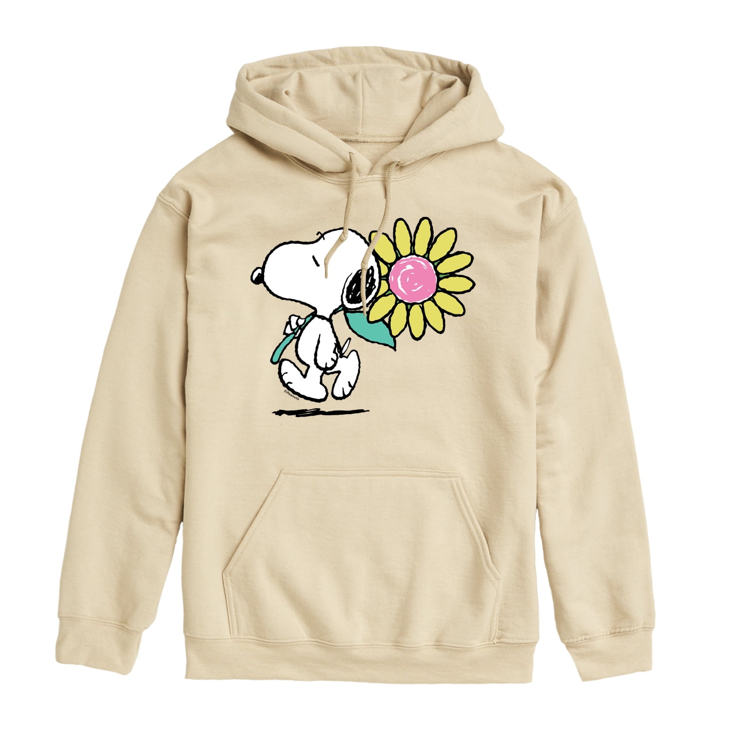 Peanuts - Snoopy With Daisy-Men's Pullover Hoodie - Walmart.com