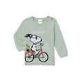 Peanuts Snoopy & Woodstock Jacquard Knit Crew Sweater with Buttons at ...