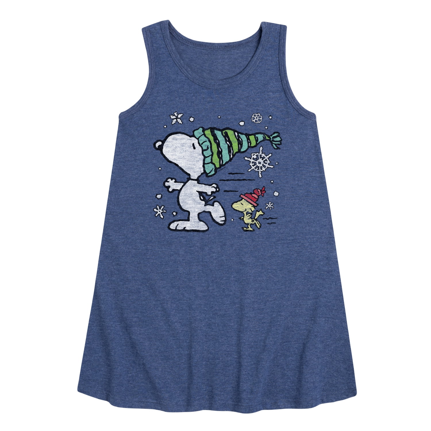 Peanuts - Snoopy Woodstock Skate - Toddler & Youth Girls A-line Dress ...