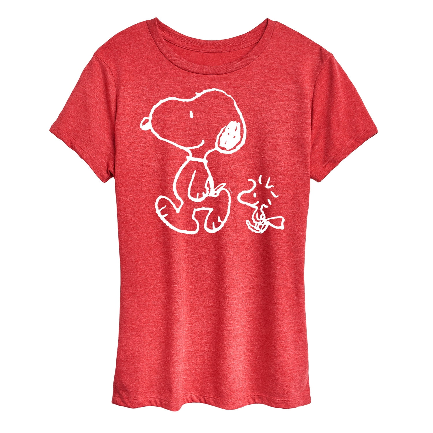 Peanuts - Snoopy Woodstock Walk - Women's Short Sleeve Graphic T-Shirt ...