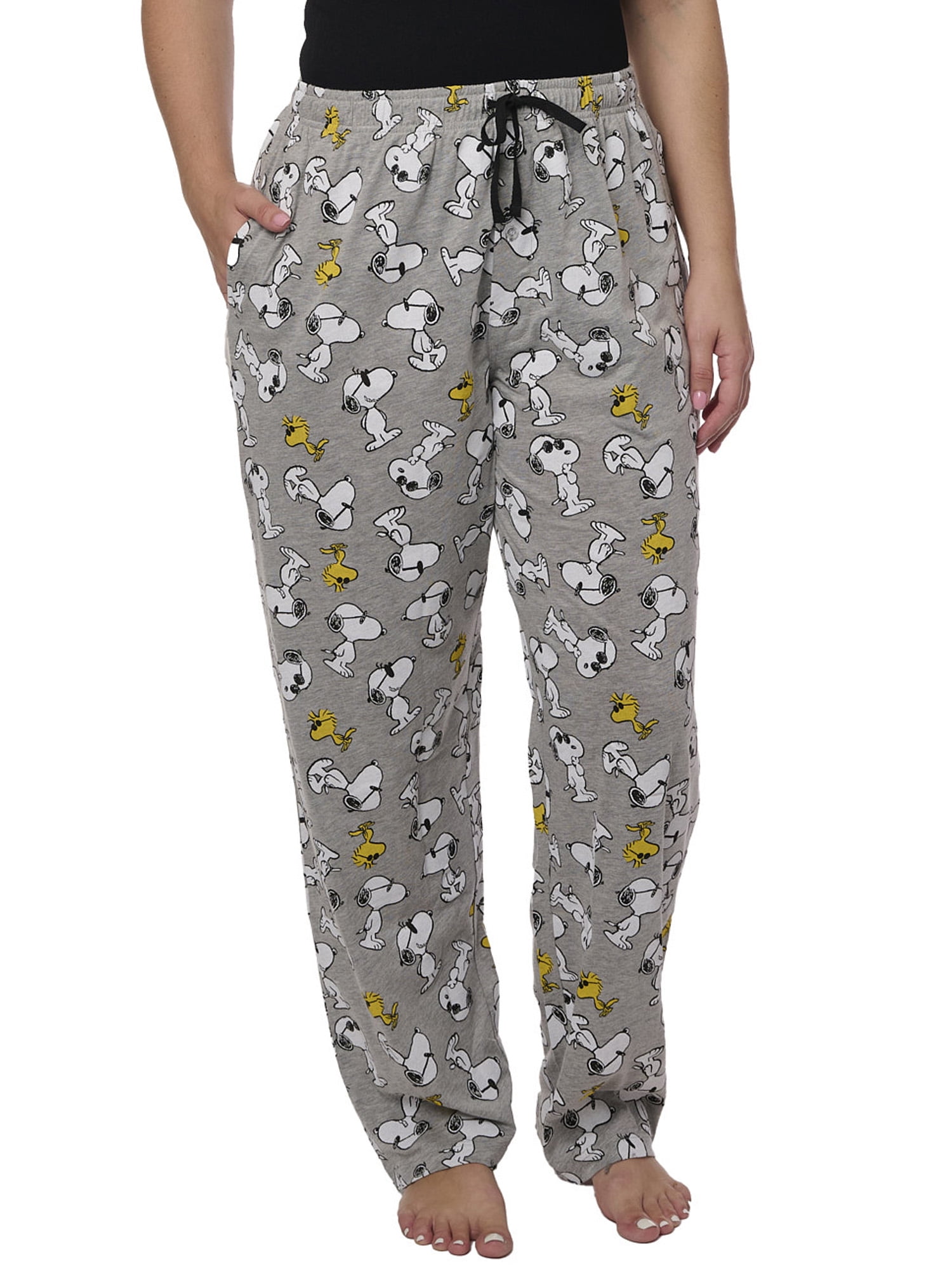 Peanuts Women's Snoopy Pajama Pants Woodstock Lounge Wear Comfortable ...