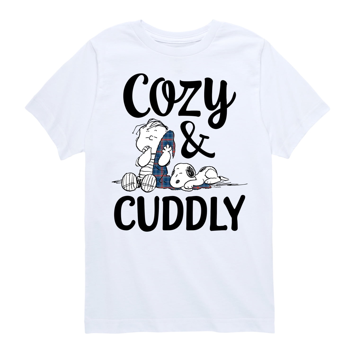 Peanuts - Snoopy and Linus Cozy And Cuddly - Toddler And Youth Short ...