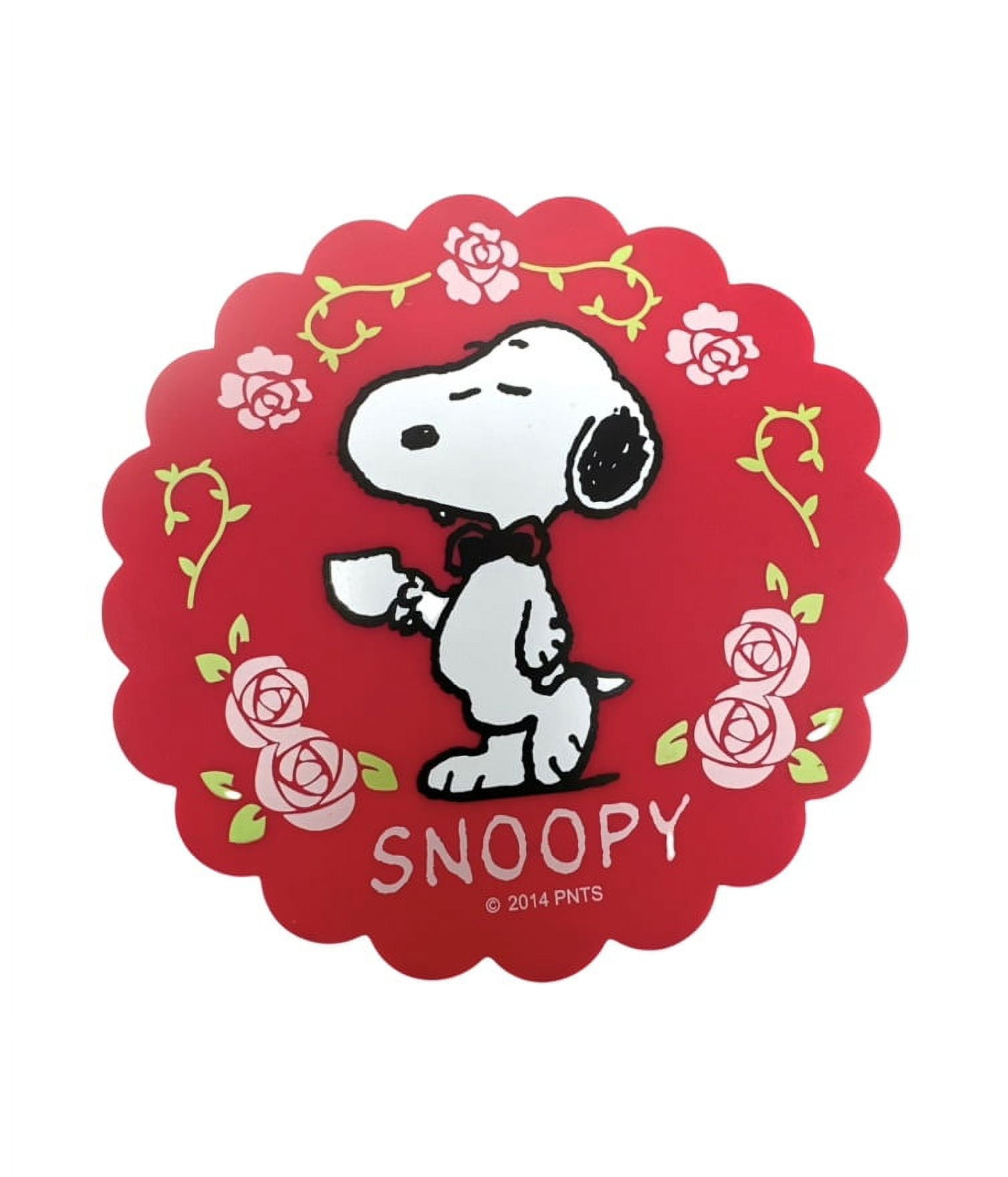 Peanuts Snoopy and roses Silicon Coaster - Walmart.com