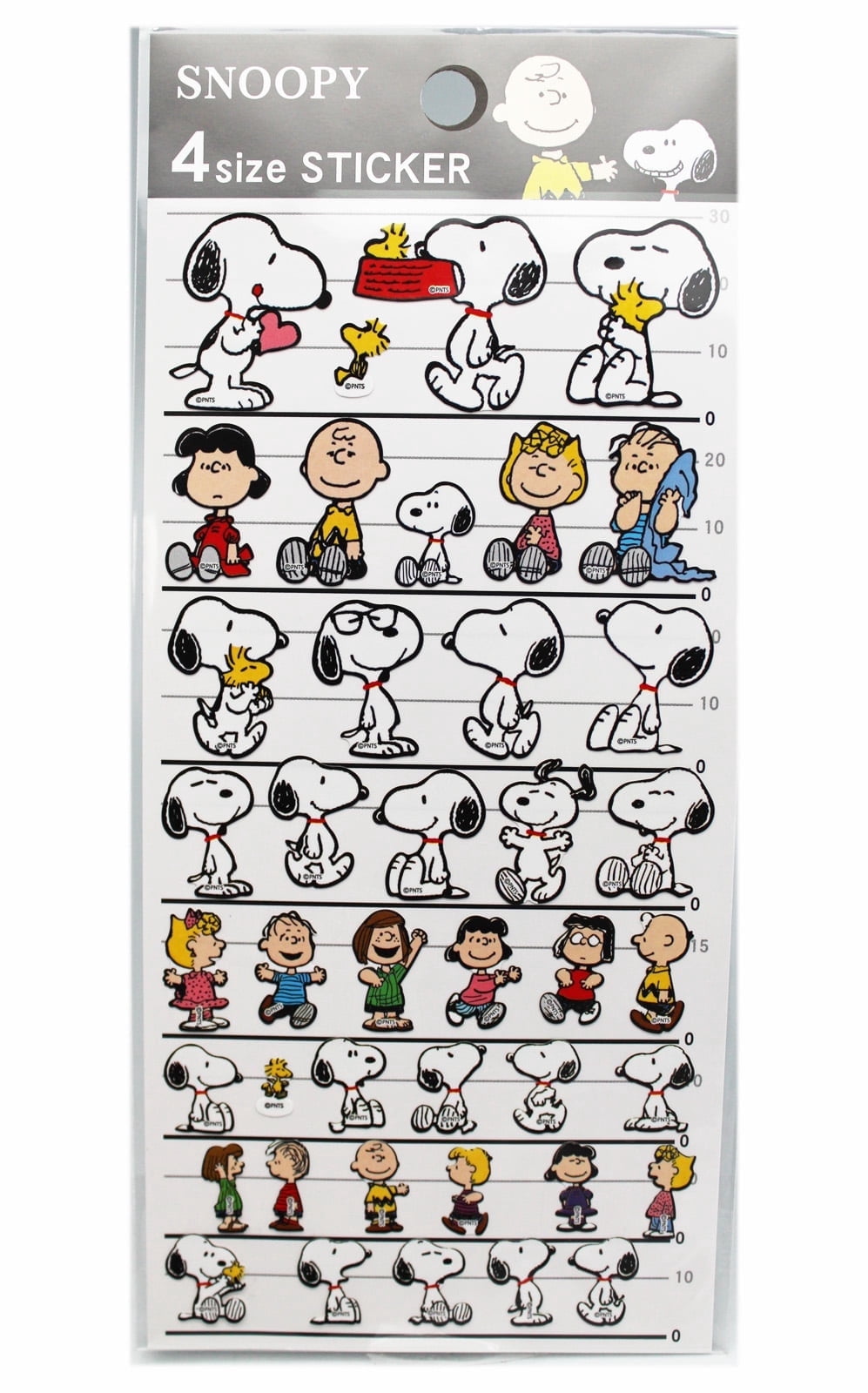 Peanuts' Snoopy and the Gang Assorted Sticker Chart (42 Stickers ...