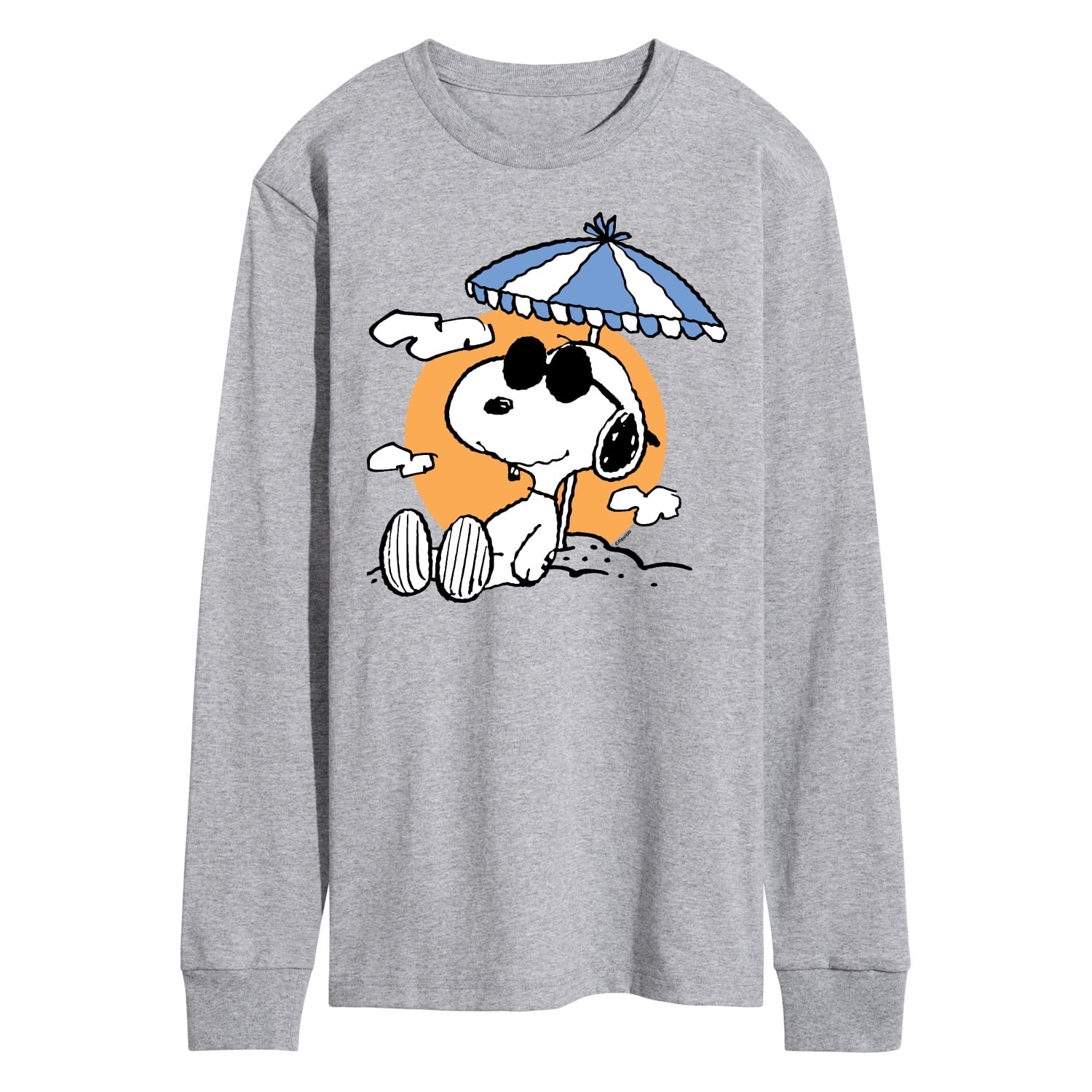 Peanuts - Snoopy's Beach Day - Men's Long Sleeve T-Shirt - Walmart.com
