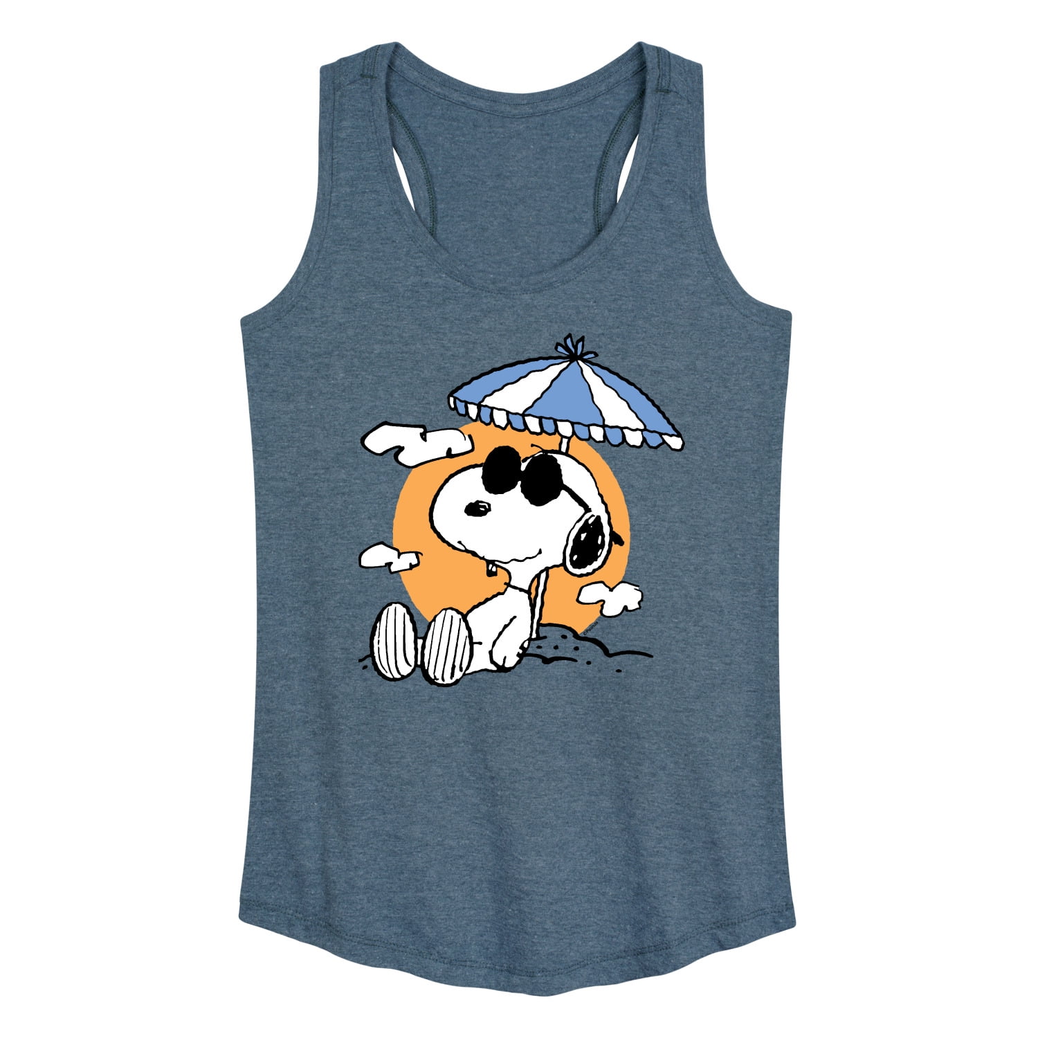 Peanuts - Snoopy's Beach Day - Women's Racerback Tank Top - Walmart.com