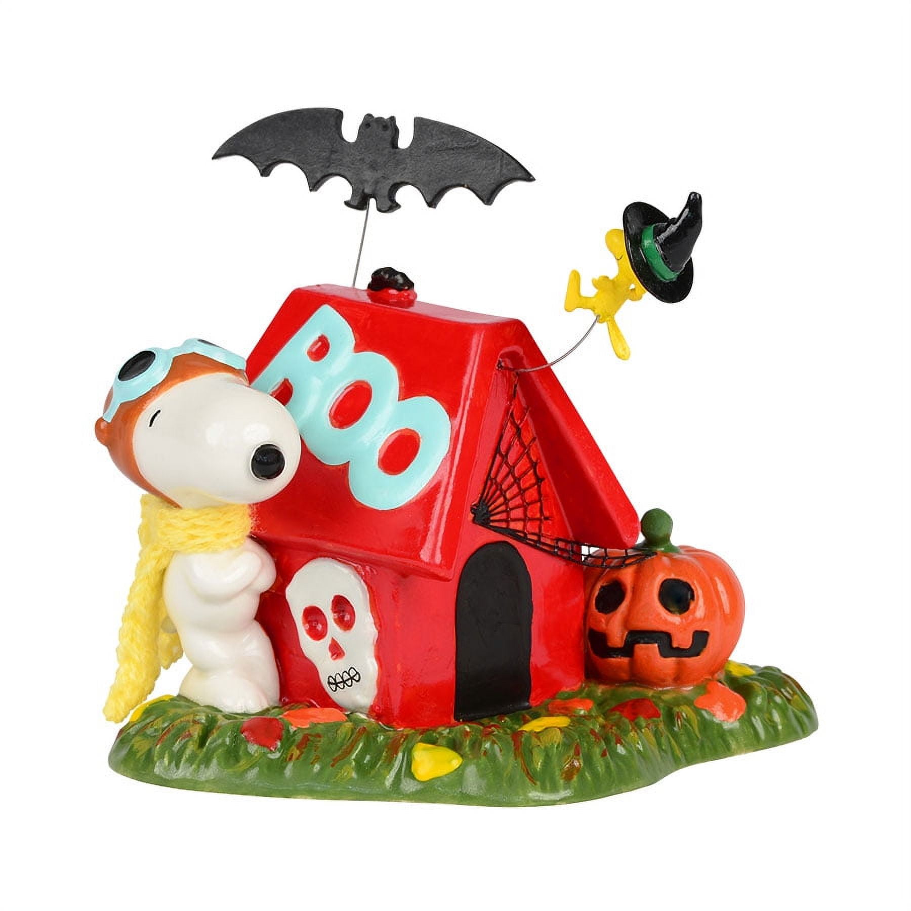 Peanuts Snoopy’s Spooky House Haunted Dog Halloween Figurine by Dept 56 ...