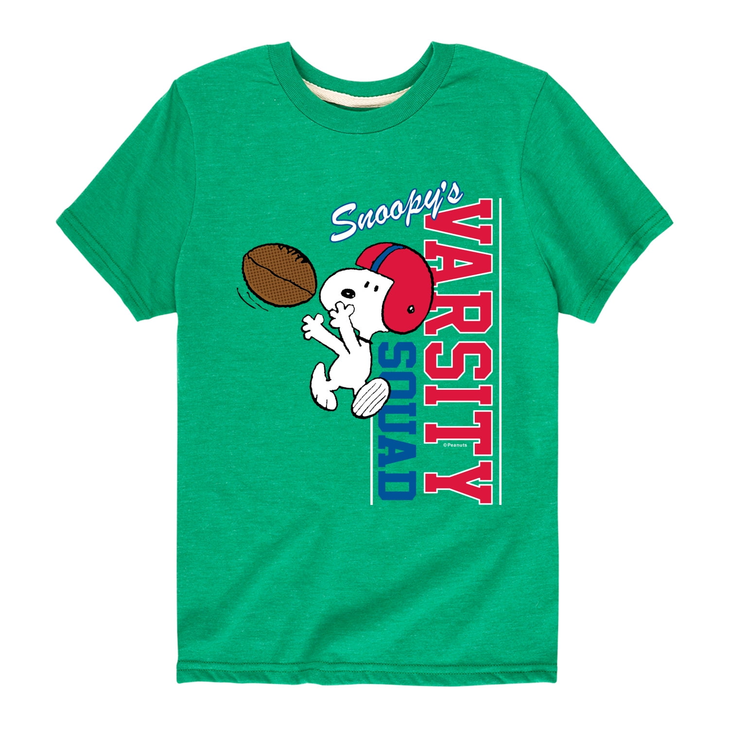 Peanuts - Snoopy's Varsity Squad - Toddler And Youth Short Sleeve Graphic T-Shirt - Walmart.com
