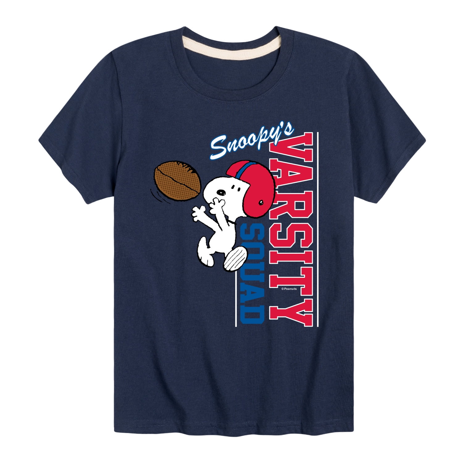 Peanuts - Snoopy's Varsity Squad - Toddler And Youth Short Sleeve Graphic T-Shirt - Walmart.com