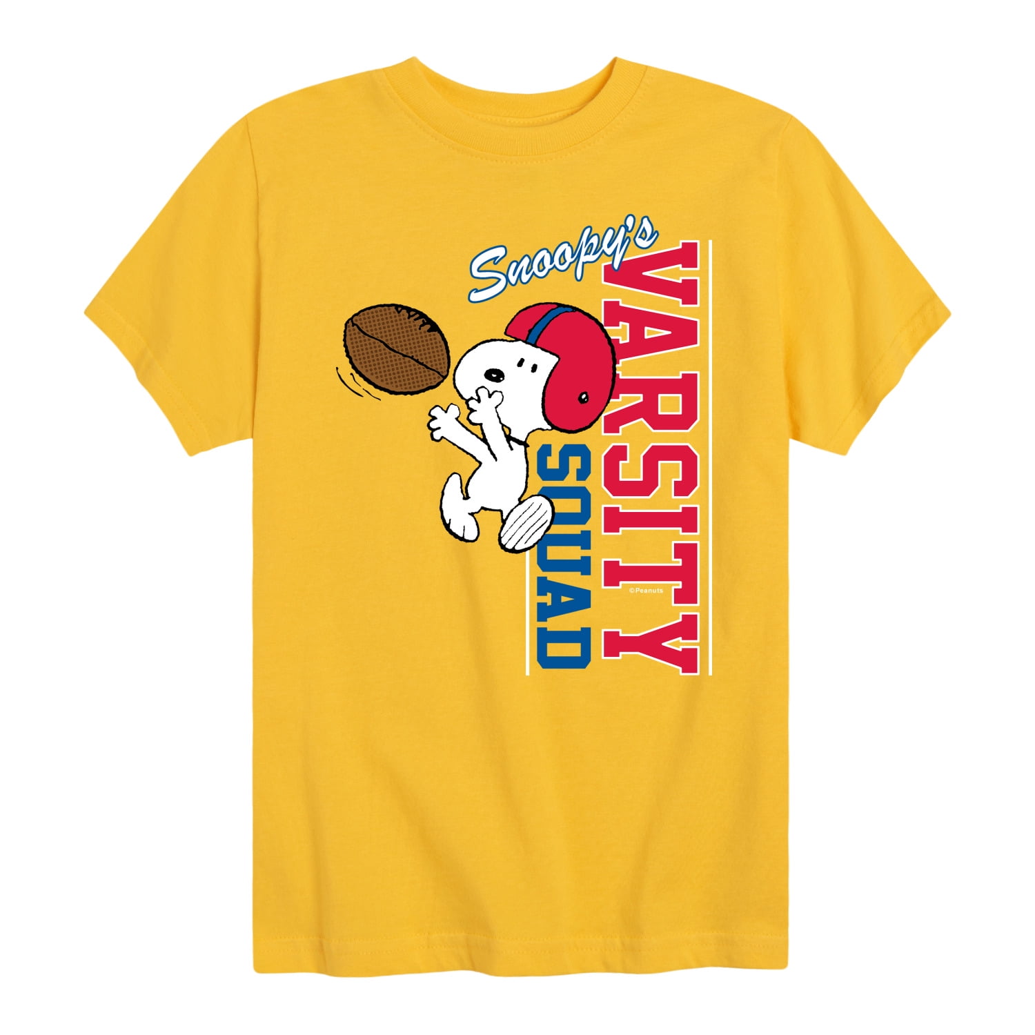 Peanuts - Snoopy's Varsity Squad - Toddler And Youth Short Sleeve Graphic T-Shirt - Walmart.com