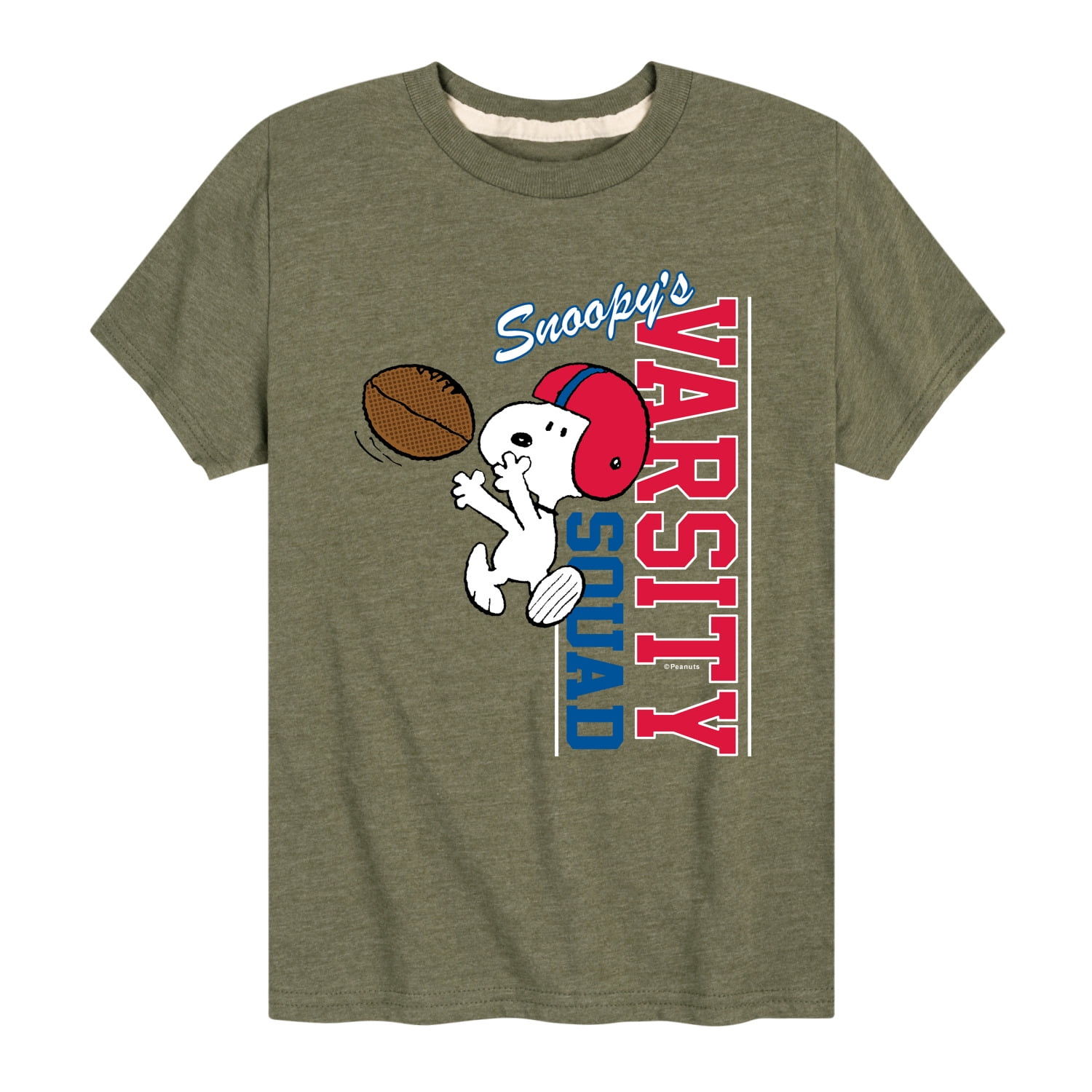 Peanuts - Snoopy's Varsity Squad - Toddler And Youth Short Sleeve Graphic T-Shirt - Walmart.com