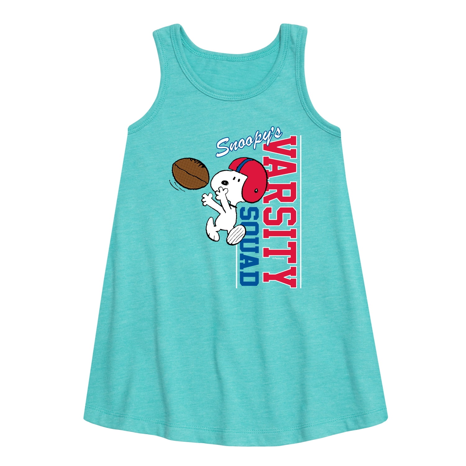 Peanuts - Snoopy's Varsity Squad - Toddler and Youth Girls A-line Dress ...