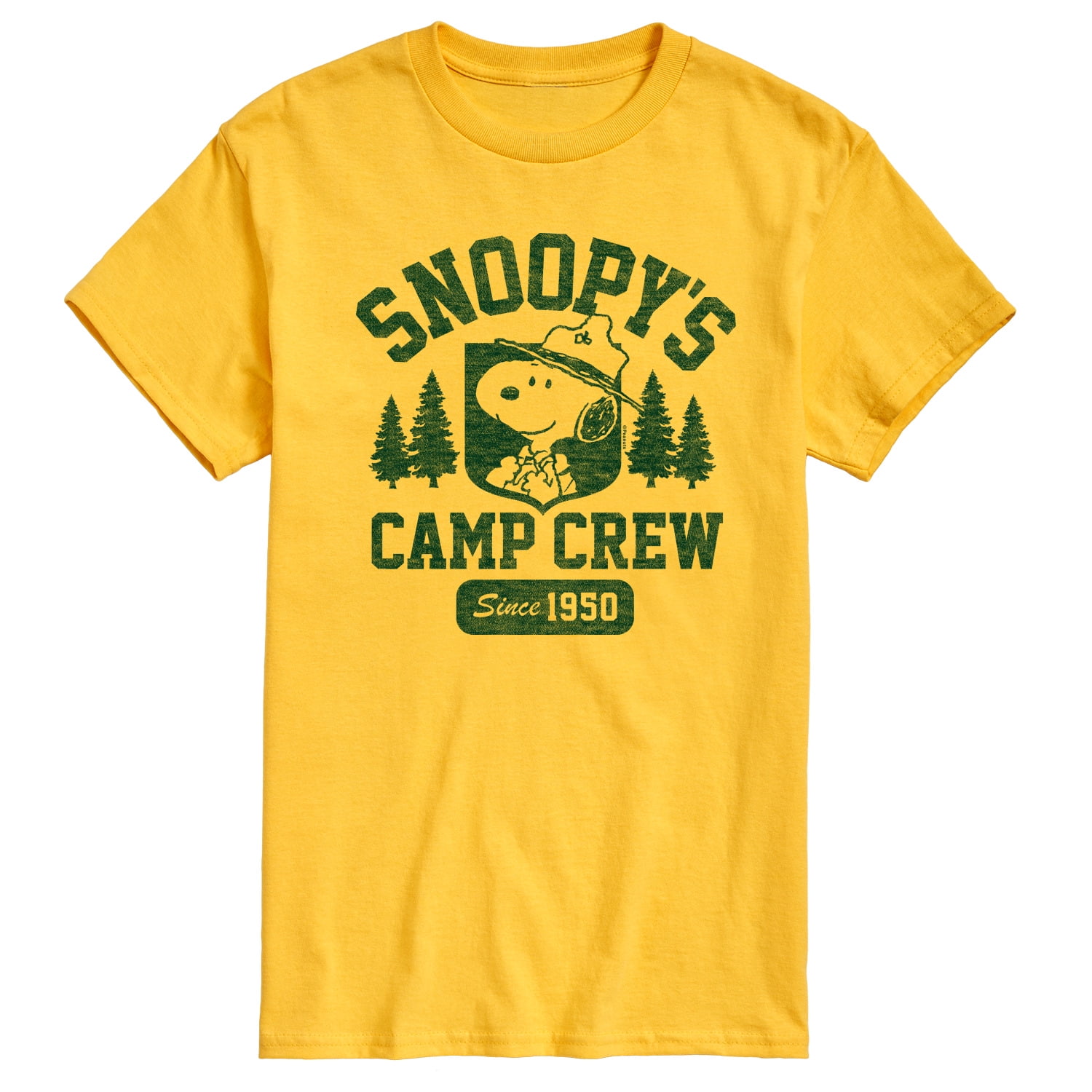Peanuts - Snoopys Camp Crew - Men's Short Sleeve Graphic T-Shirt ...