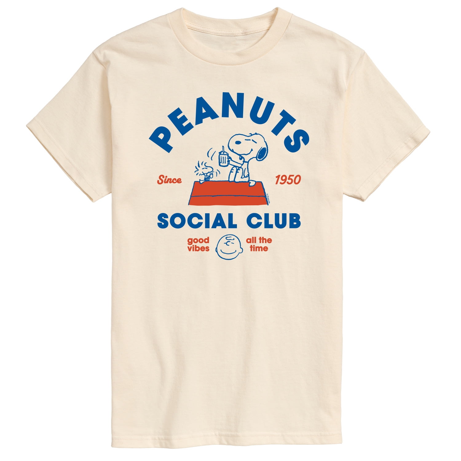 Peanuts - Social Club - Men's Short Sleeve Graphic T-Shirt - Walmart.com
