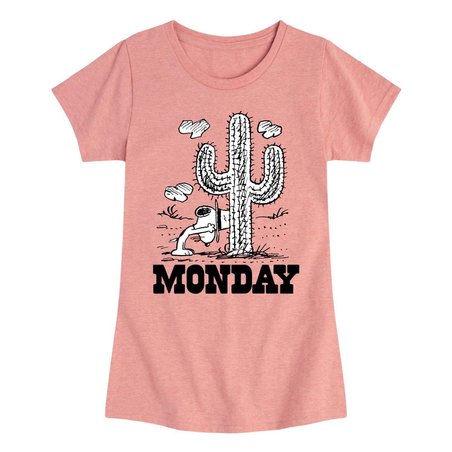 Peanuts - Spike Cactus Monday - Toddler & Youth Girls Short Sleeve ...