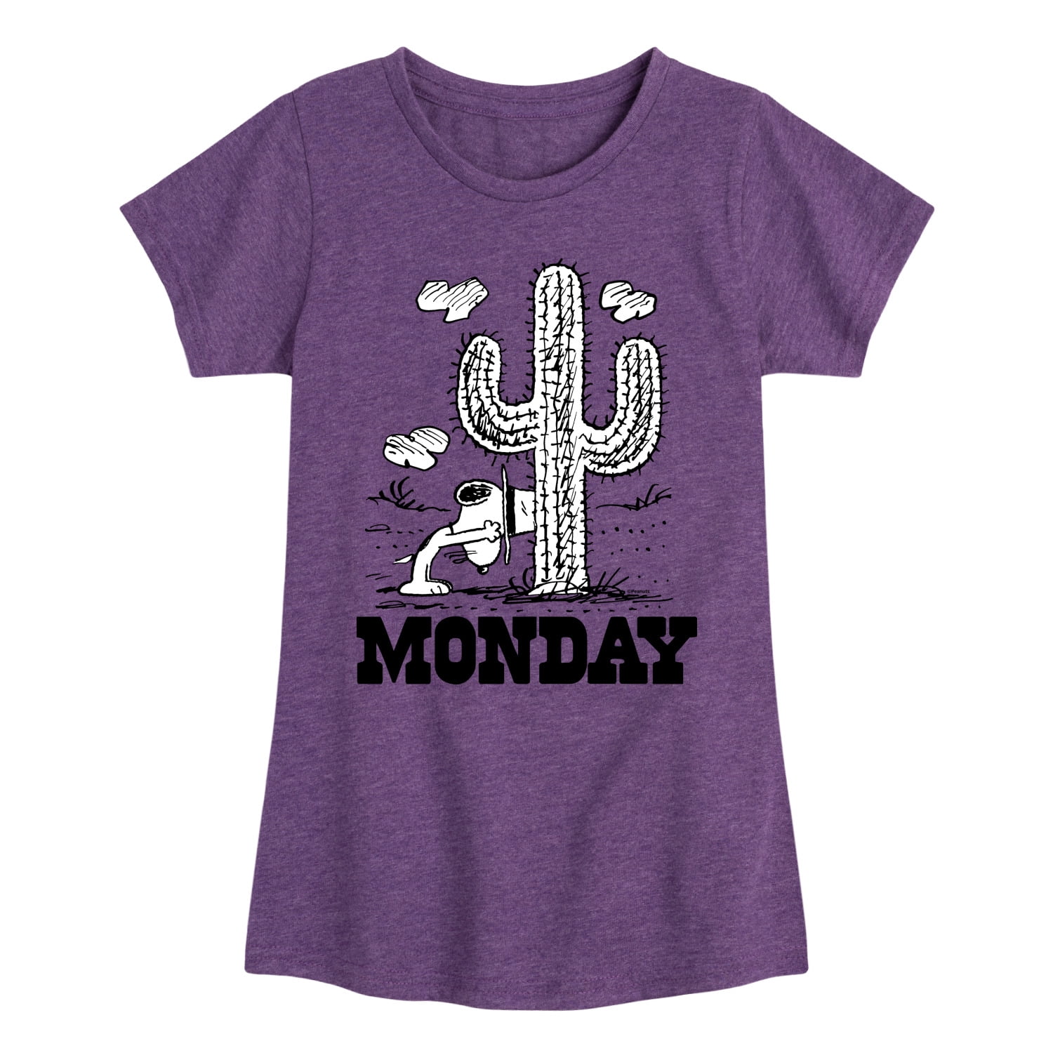 Peanuts - Spike Cactus Monday - Toddler & Youth Girls Short Sleeve ...