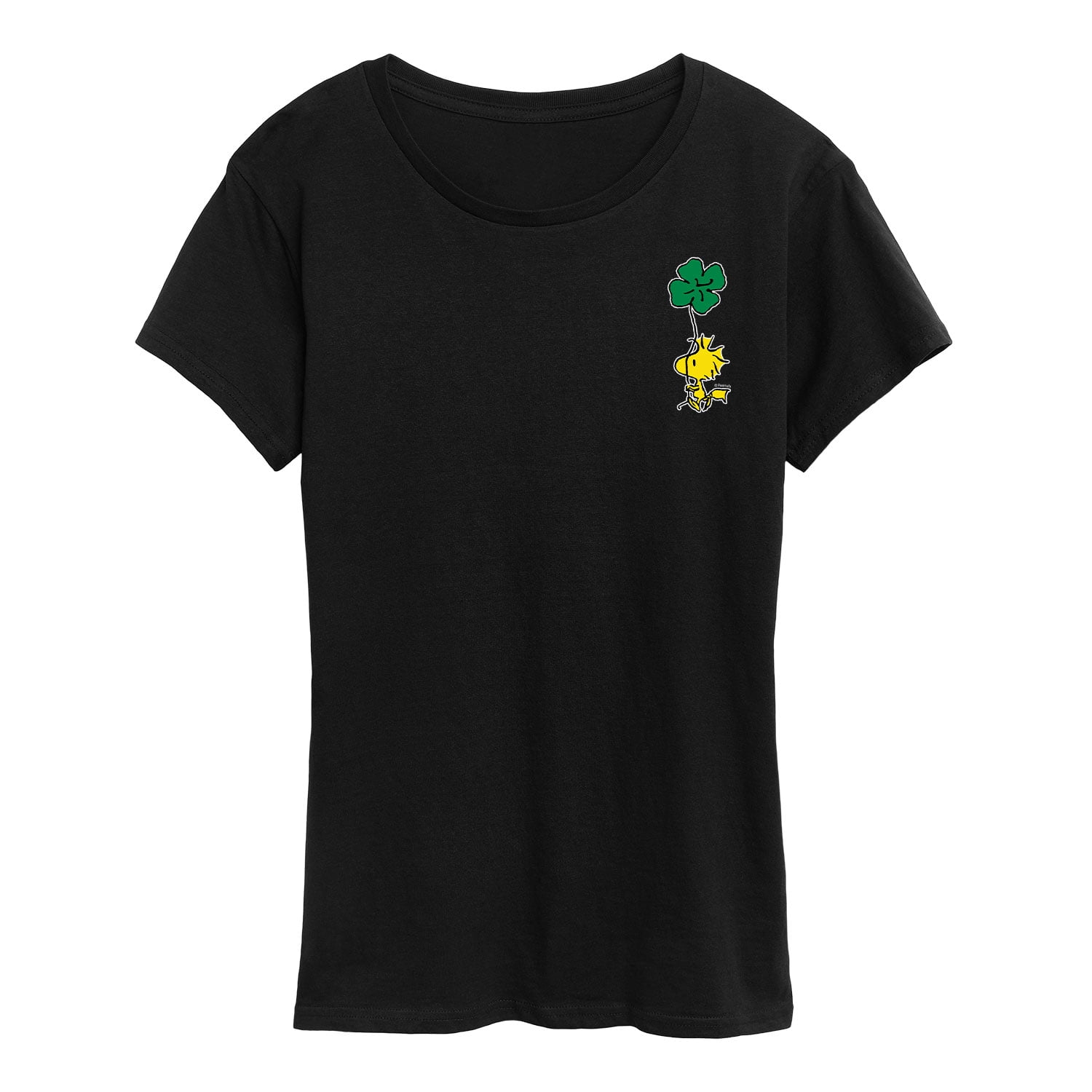 Peanuts - St. Patrick's Day- Woodstock Clover - Women's Short Sleeve Graphic T-Shirt - Walmart.com