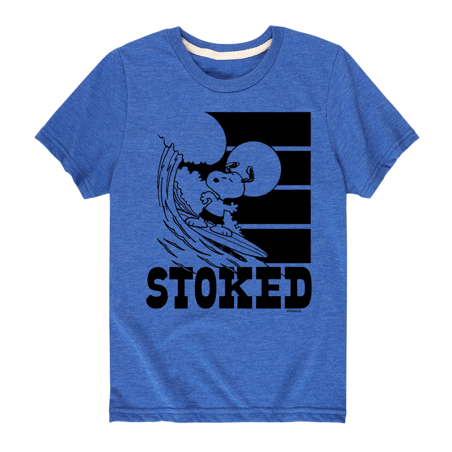 Peanuts - Stoked - Toddler And Youth Short Sleeve Graphic T-Shirt ...