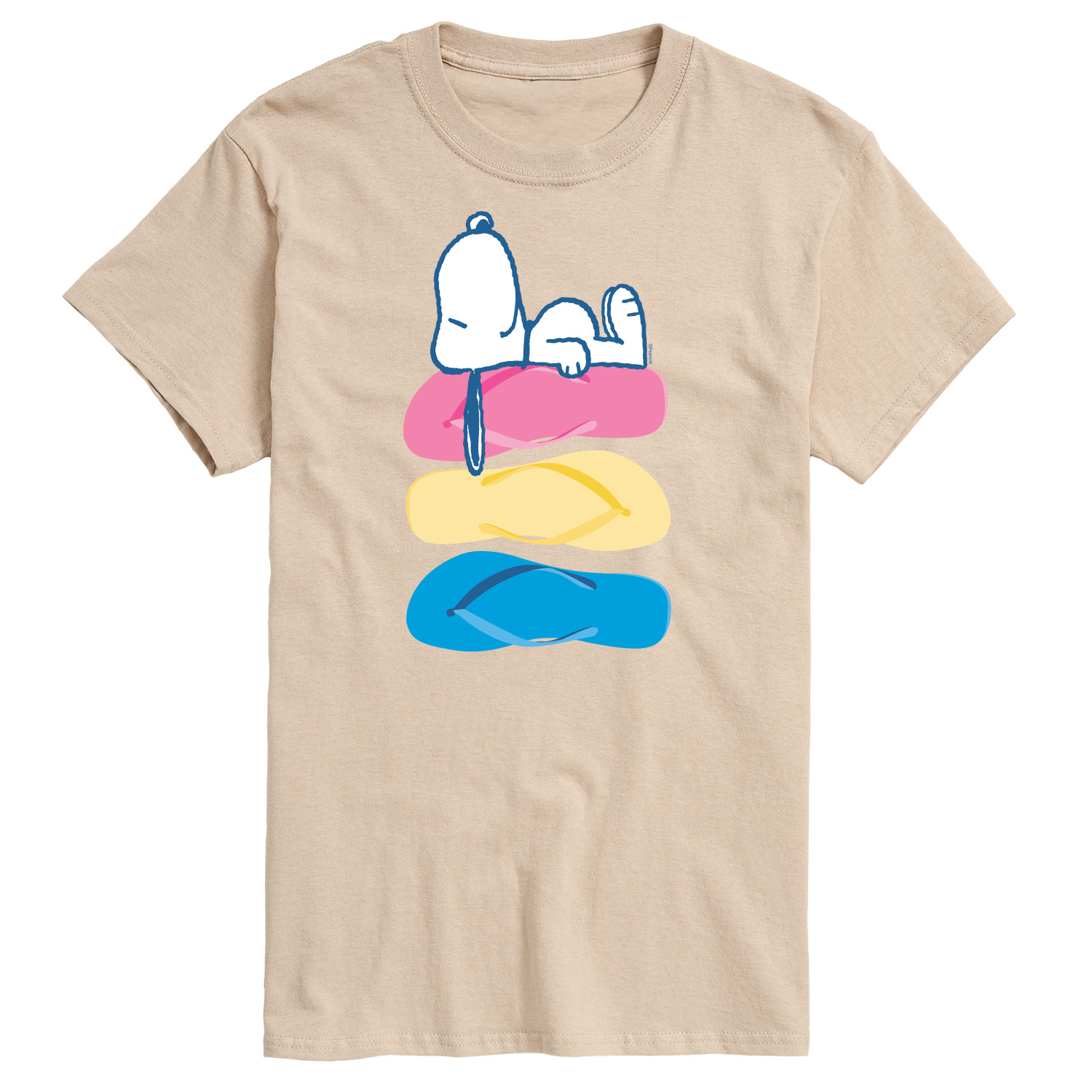 Peanuts - Summer Edition - Snoopy & Flip Flops - Men's Short Sleeve ...