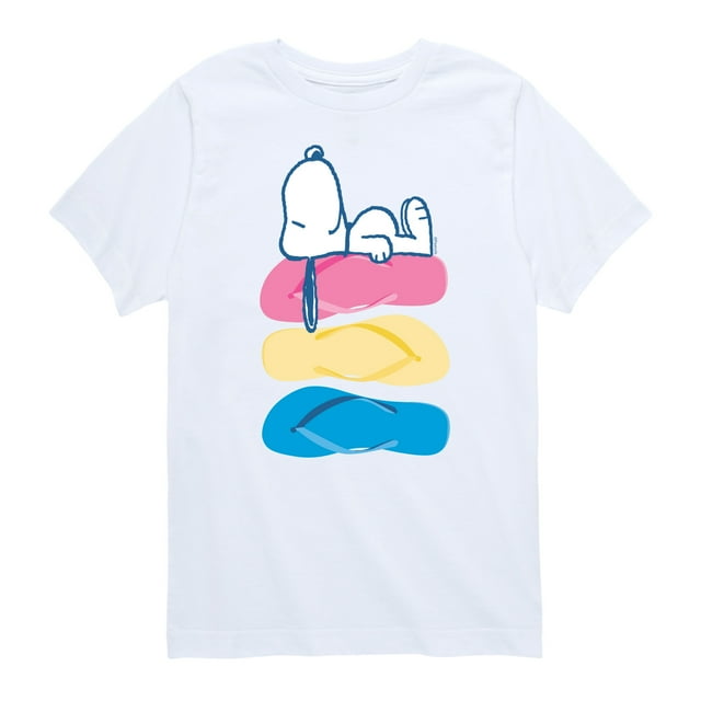 Peanuts - Summer Edition - Snoopy & Flip Flops - Toddler & Youth Short ...