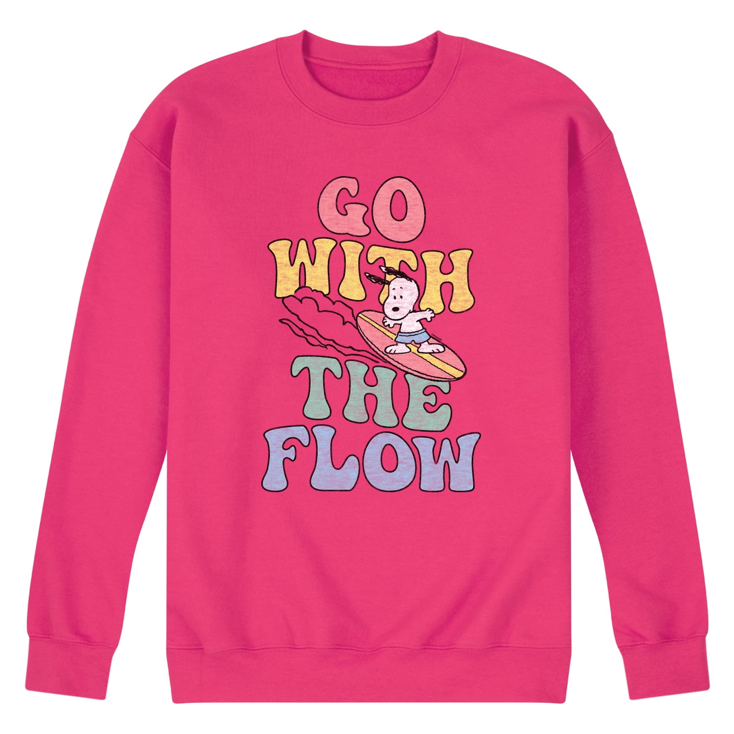 Peanuts - Summer Edition - Snoopy - Go with the Flow - Men's Crew Neck ...
