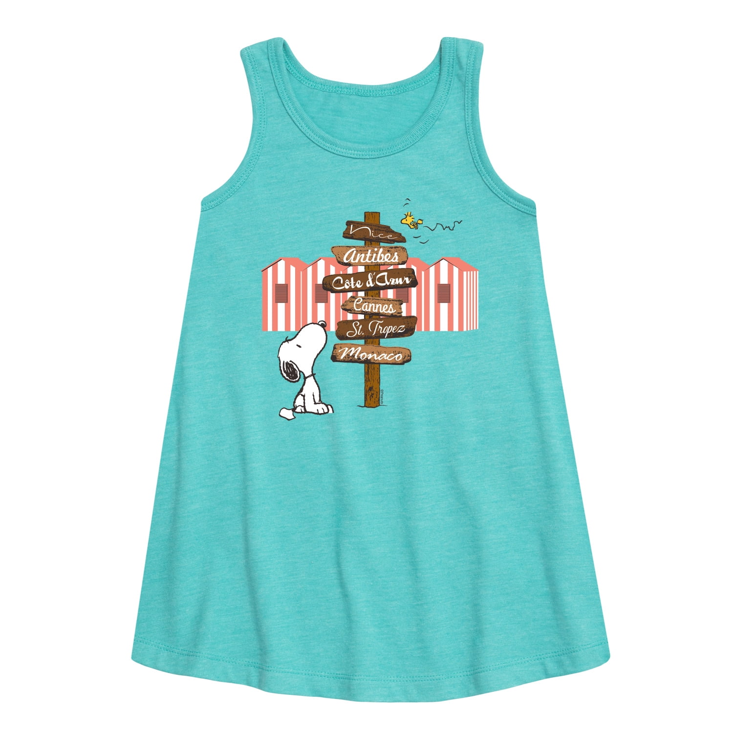 Peanuts - Summer Edition - Snoopy Looking for a Destination on Sign ...