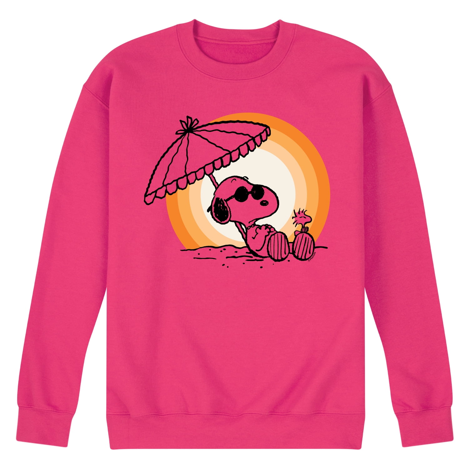 Peanuts - Summer Edition - Snoopy & Woodstock Relaxing - Men's Crew ...