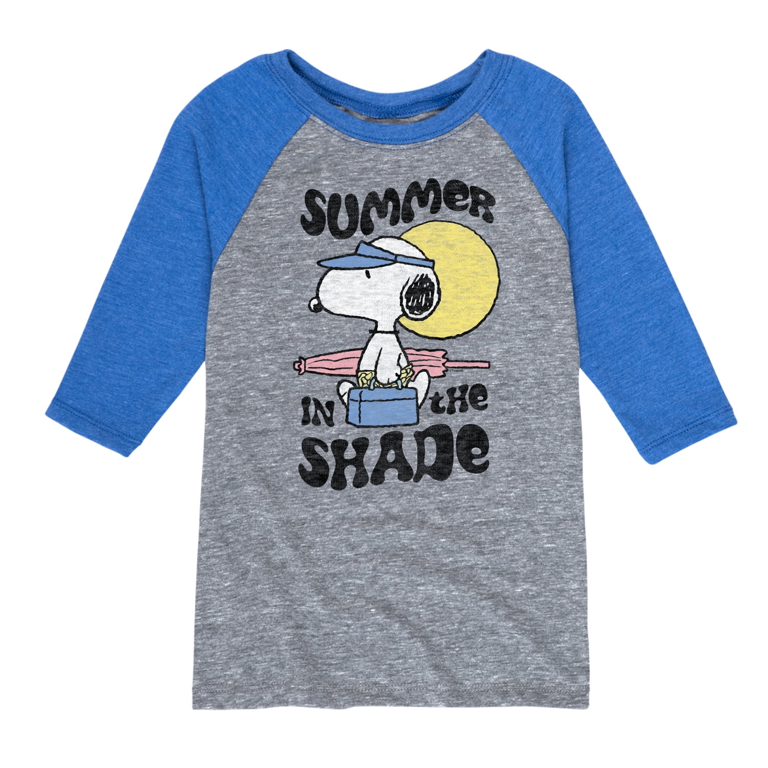 Peanuts - Summer Edition - Summer in the Shade - Toddler & Youth Raglan ...