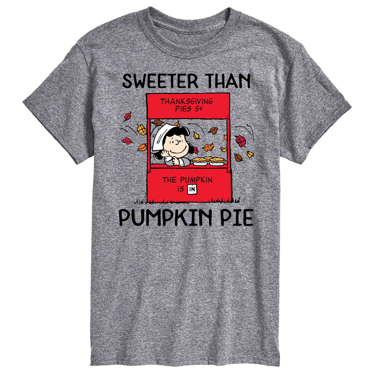 Peanuts - Sweeter Than Pumpkin Pie - Men's Short Sleeve Graphic T-Shirt ...