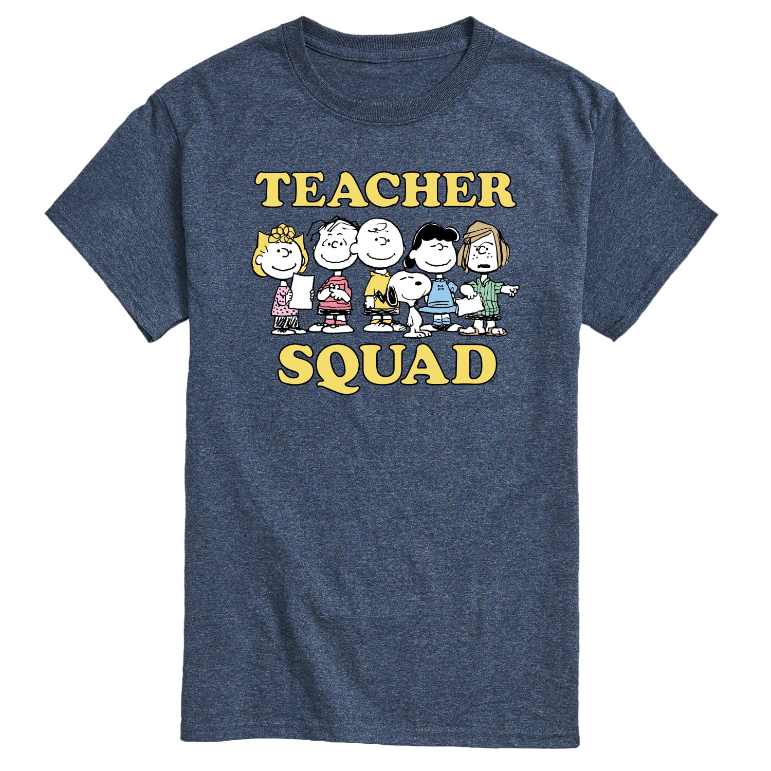 Peanuts - Teacher Squad - Men's Short Sleeve Graphic T-Shirt - Walmart.com