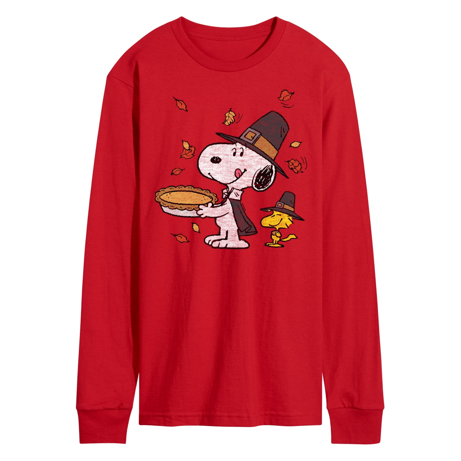 Peanuts - Thanksgiving Scene - Men's Long Sleeve T-Shirt - Walmart.com