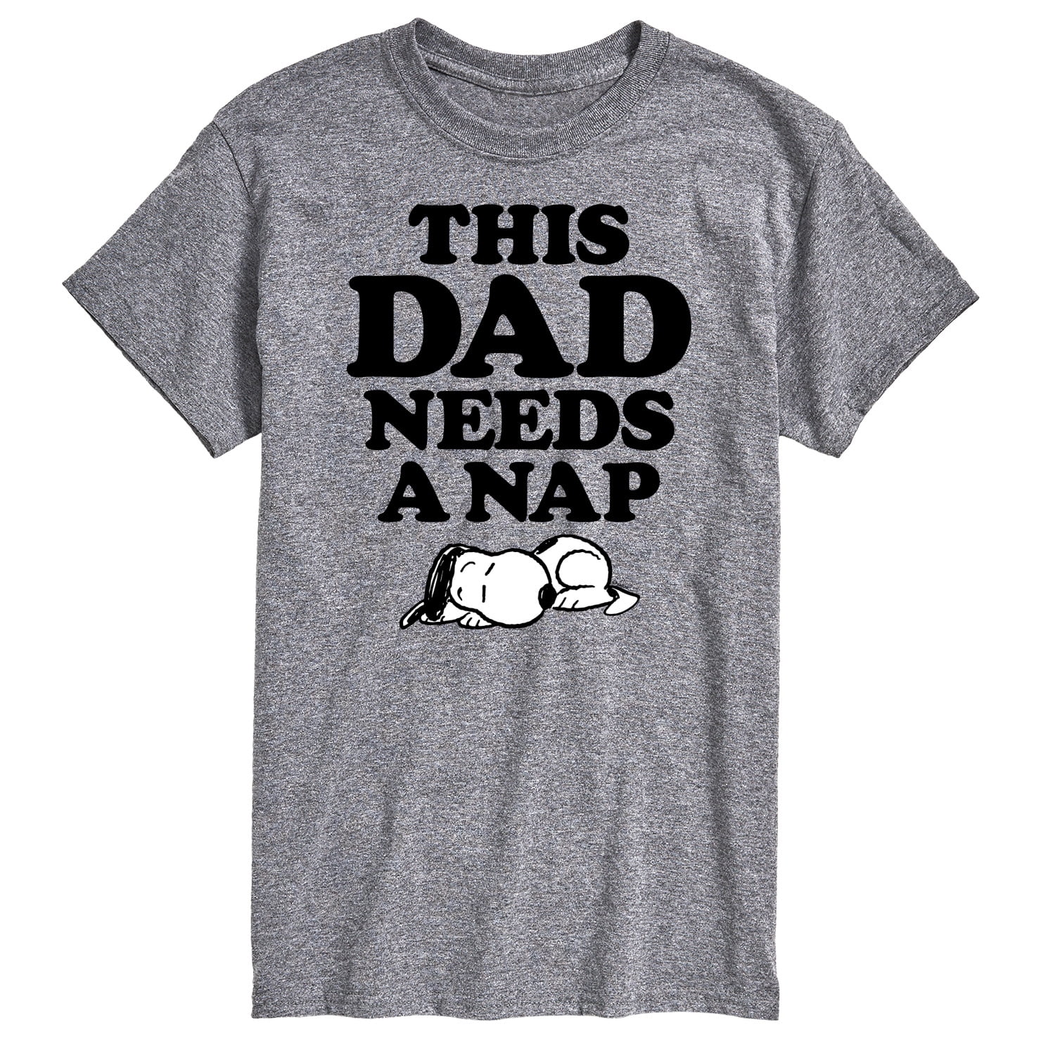 Peanuts - This Dad Needs a Nap - Father's Day Gift - Men's Short Sleeve ...