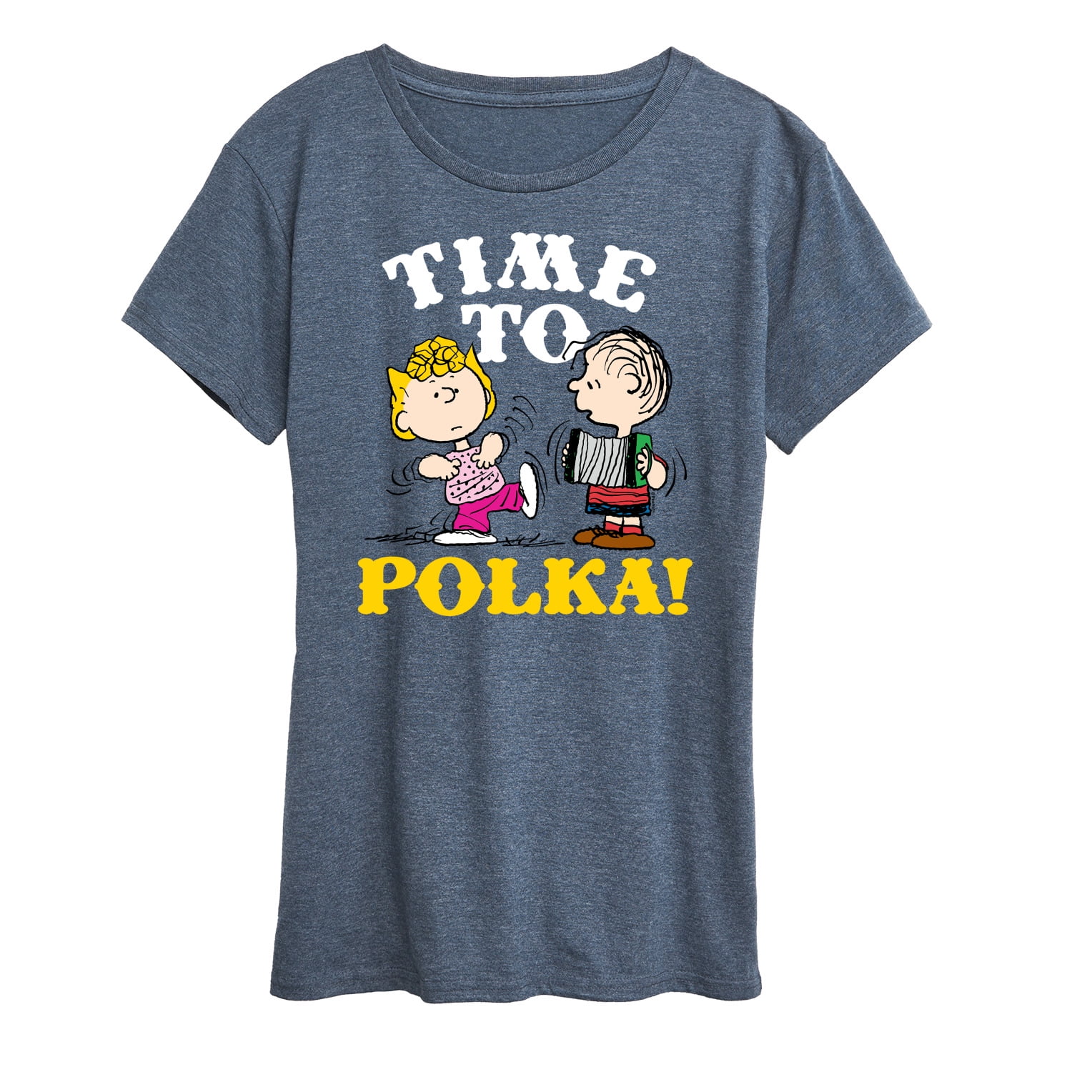Peanuts - Time To Polka - Women's Short Sleeve Graphic T-Shirt ...