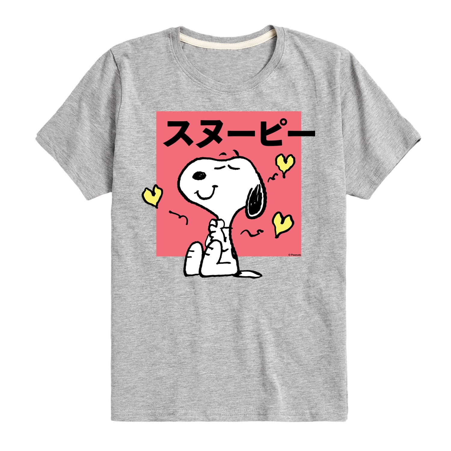 Peanuts - Tokyo Snoopy Hearts - Toddler And Youth Short Sleeve Graphic T-Shirt - Walmart.com