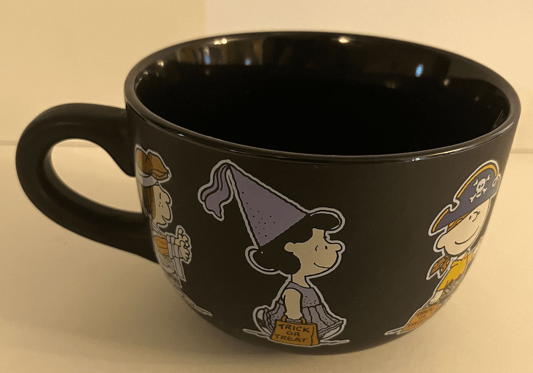 Peanuts Trick Or Treat Black Soup Happiness Halloween Coffee Mug New ...