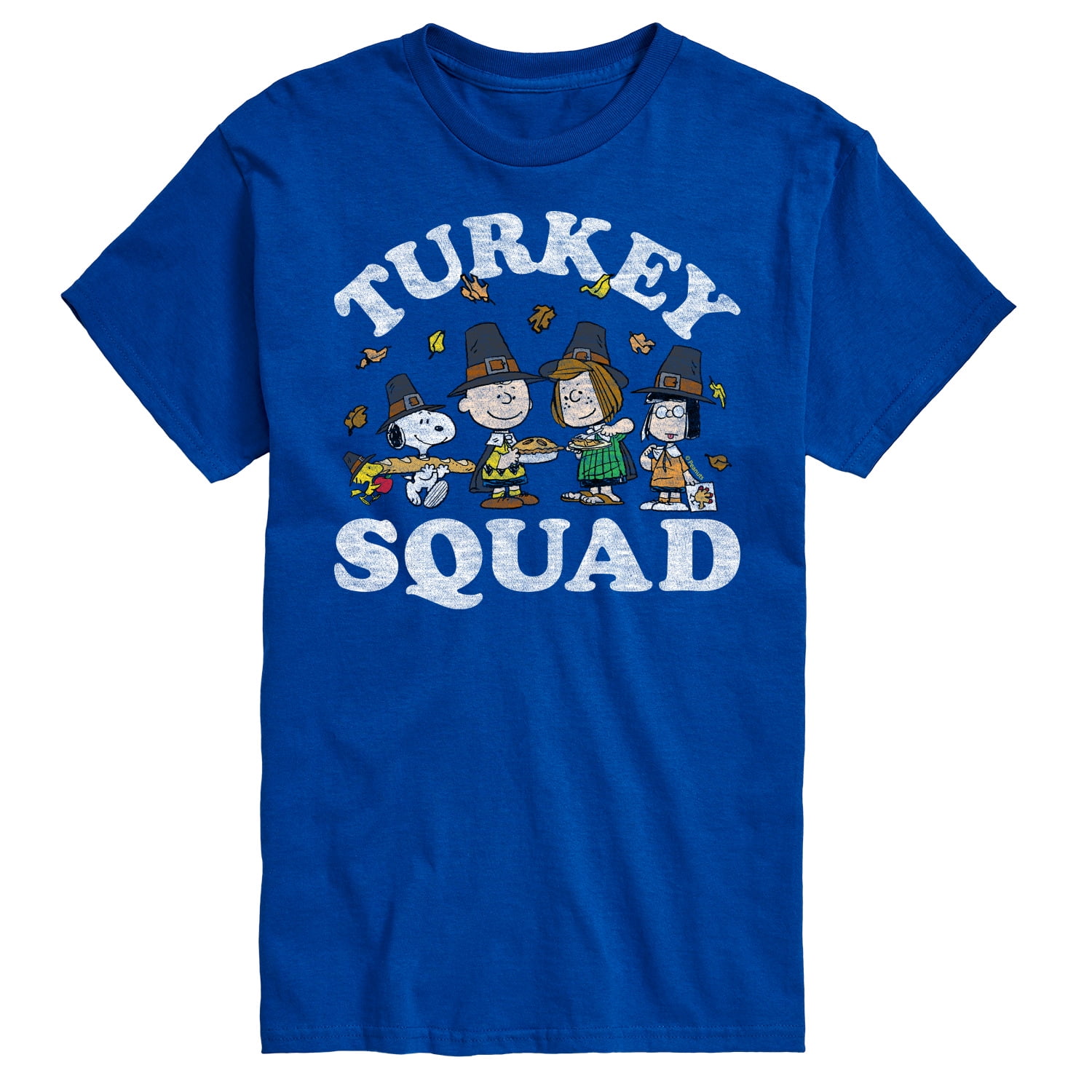 Peanuts - Turkey Squad - Men's Short Sleeve Graphic T-Shirt - Walmart.com