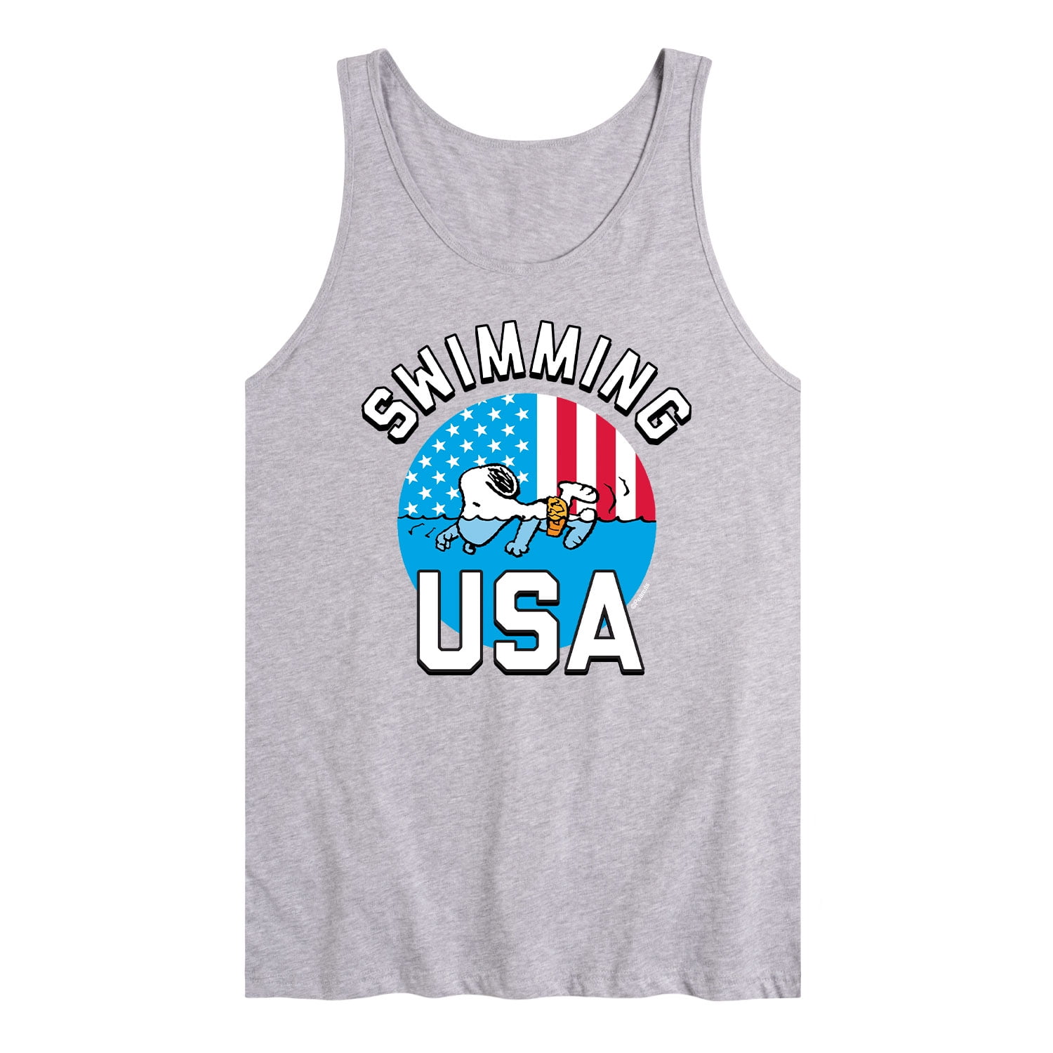 Peanuts - USA Swimming - Men's Jersey Tank - Walmart.com