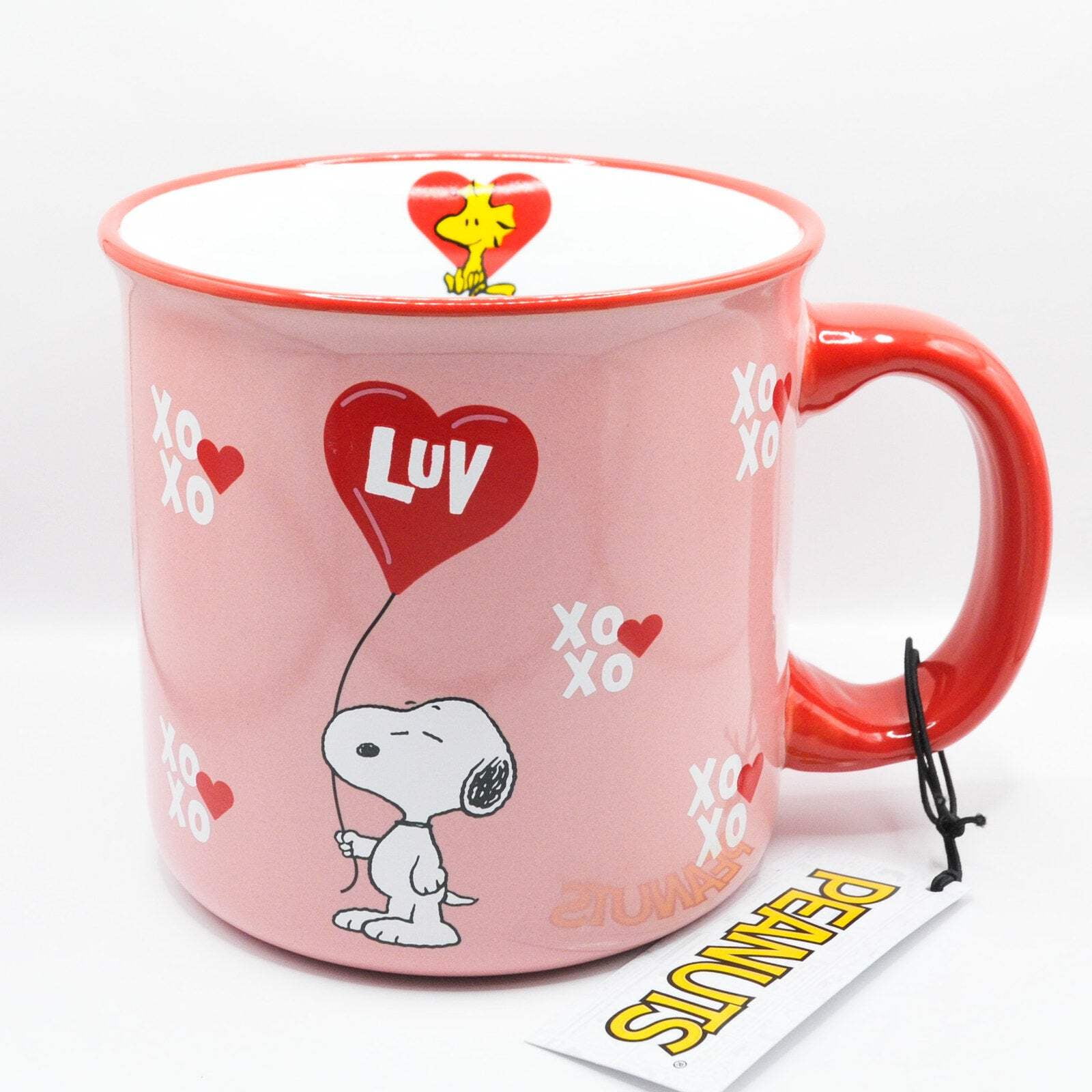 Peanuts Valentine's Day Mug, Pink Snoopy Mug, 20oz Ceramic Coffee Cup ...