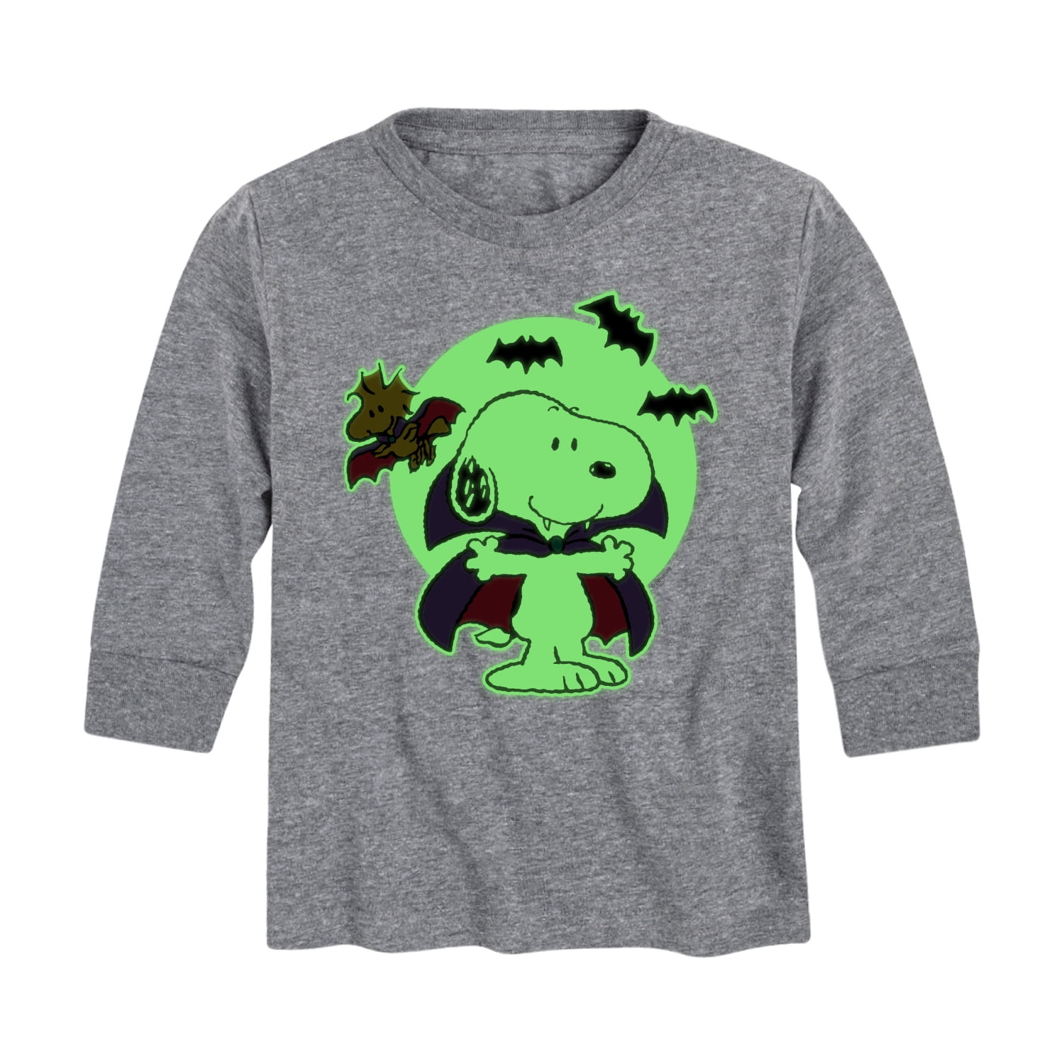 Peanuts - Vampire Snoopy - Toddler And Youth Long Sleeve Graphic T ...