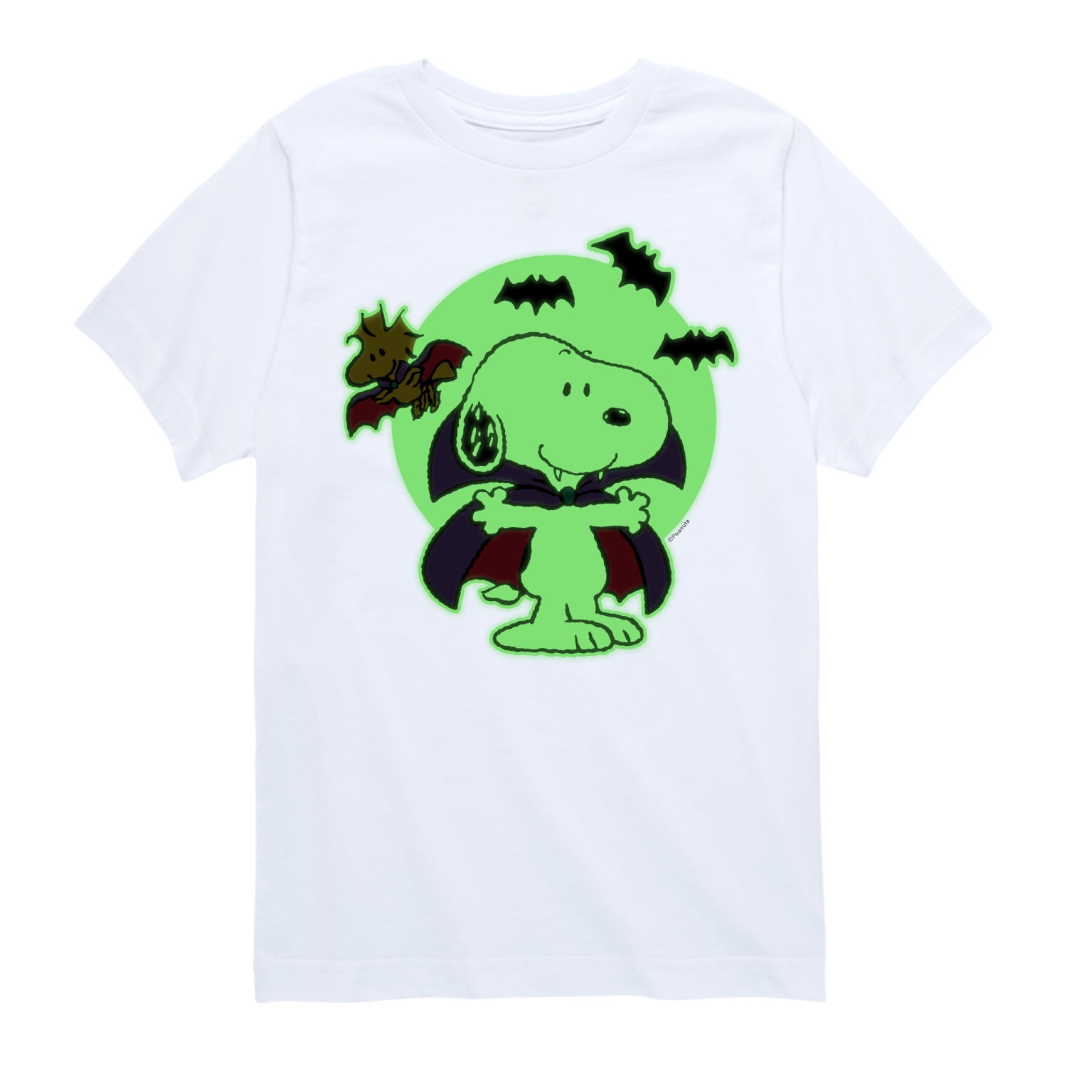 Peanuts - Vampire Snoopy - Toddler And Youth Short Sleeve Graphic T ...