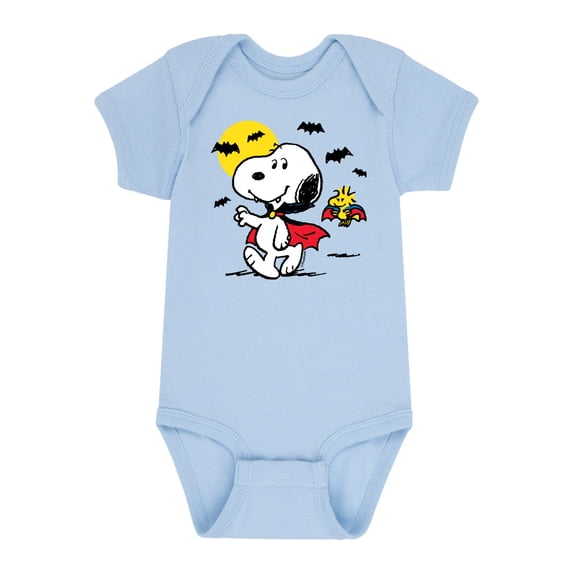Peanuts - Vampire Snoopy Woodstock - Infant Baby One Piece - Walmart.com