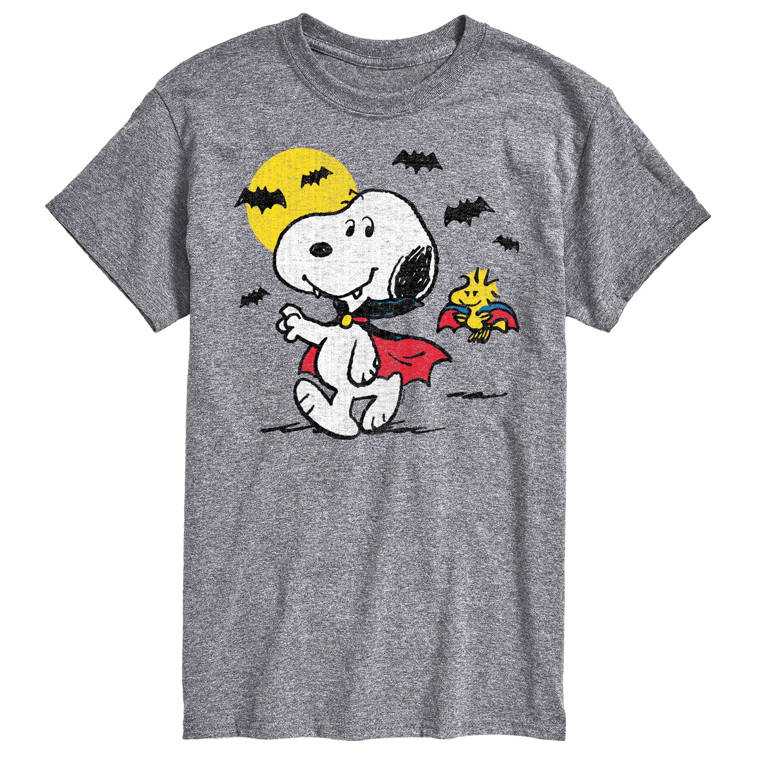 Peanuts - Vampire Snoopy Woodstock - Men's Short Sleeve Graphic T-Shirt ...