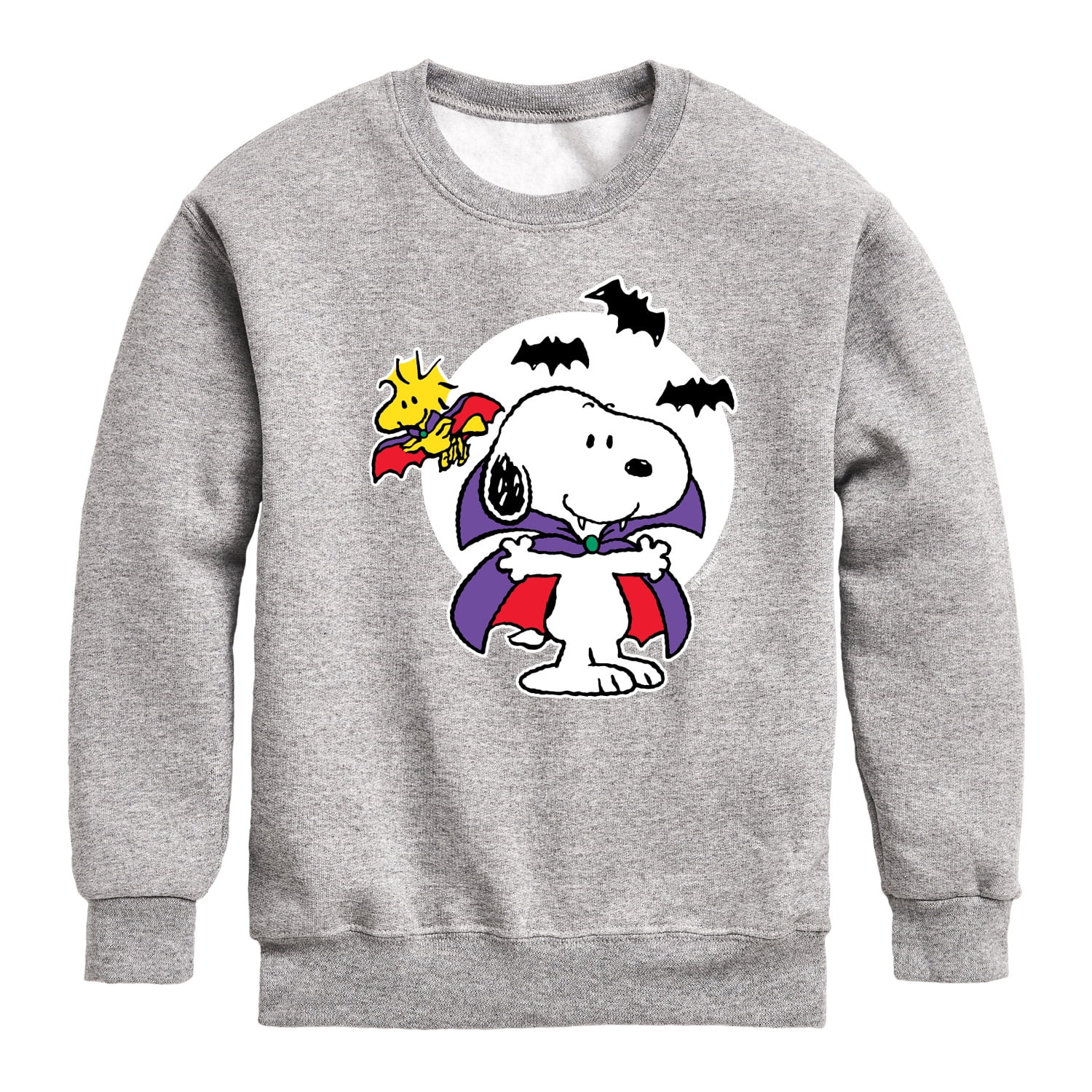 Peanuts - Vampire Snoopy and Woodstock - Toddler And Youth Crewneck ...