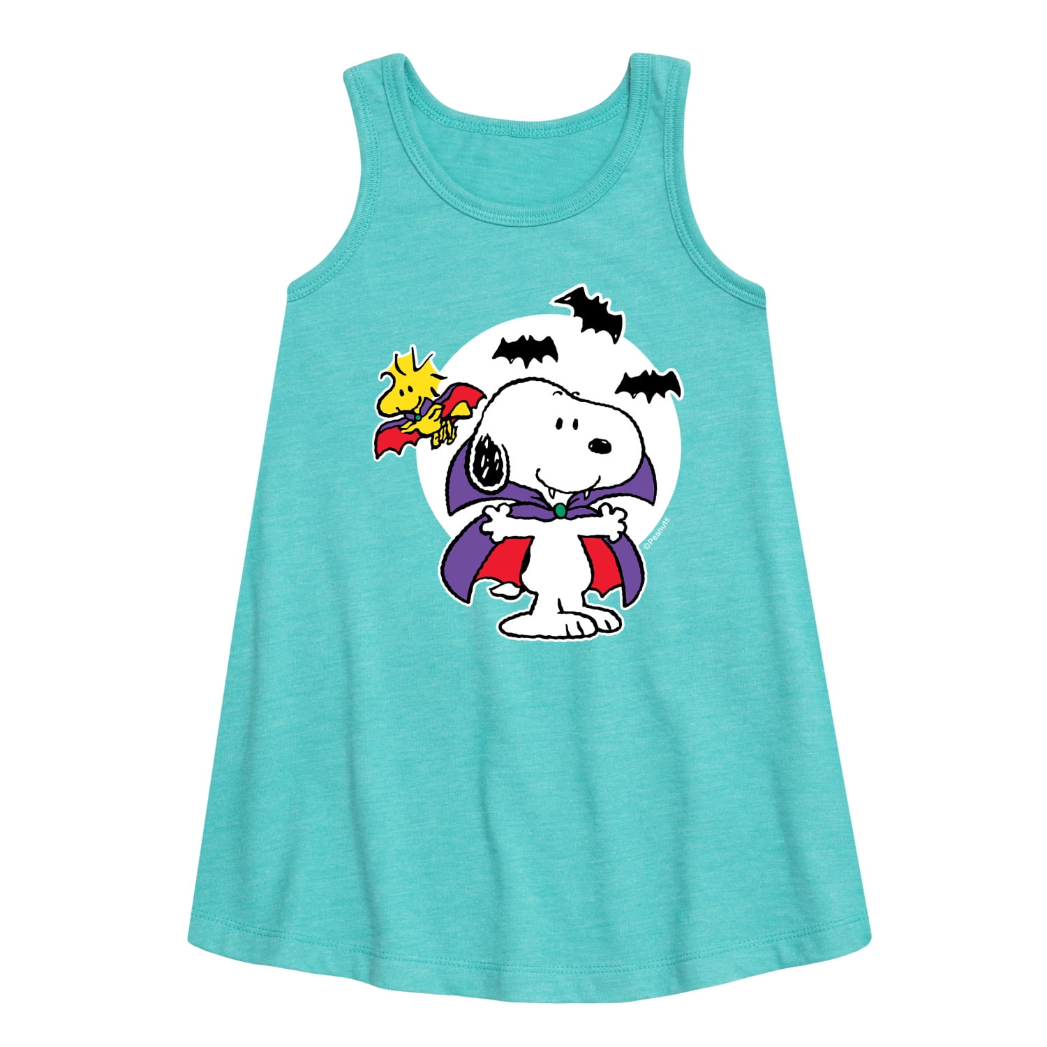 Peanuts - Vampire Snoopy and Woodstock - Toddler and Youth Girls A-line ...