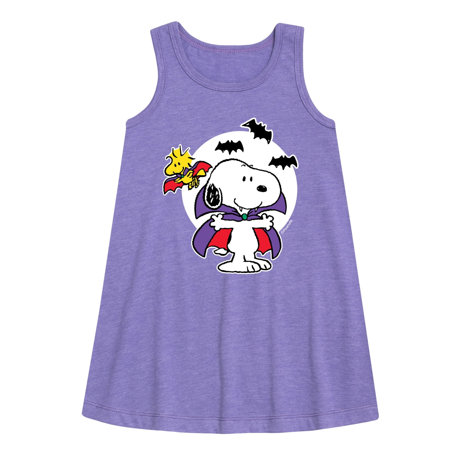 Peanuts - Vampire Snoopy and Woodstock - Toddler and Youth Girls A-line ...