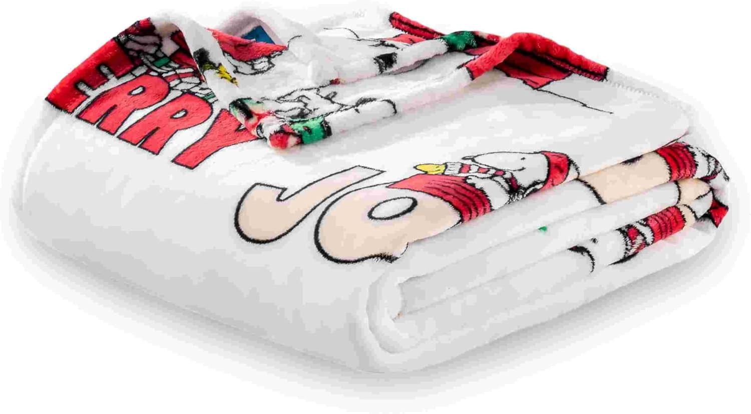 Peanuts® VelvetLoft® Cute Character Snoopy Plush Blanket,Loden Green ...