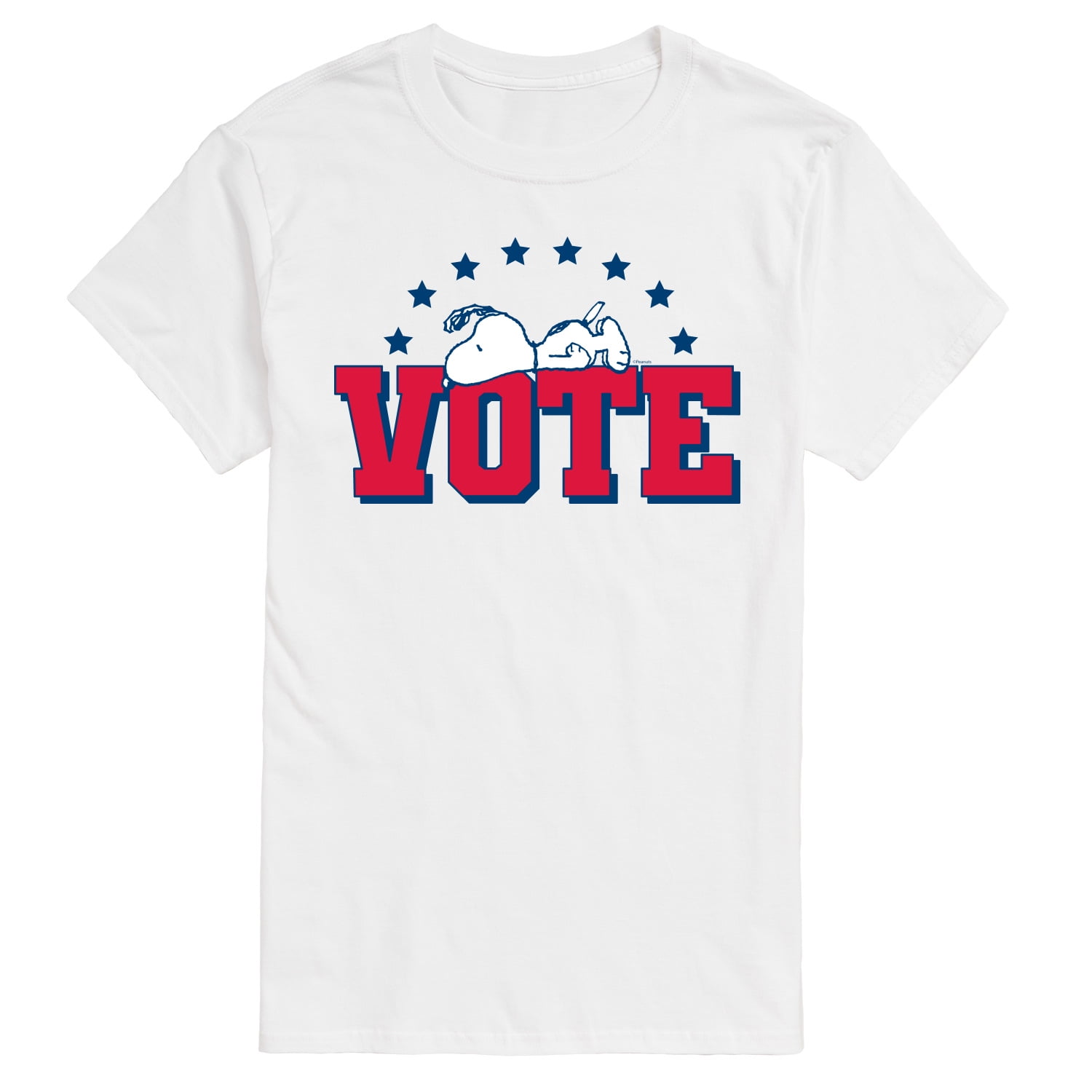 Peanuts - Vote Snoopy - Men's Short Sleeve Graphic T-Shirt - Walmart.com