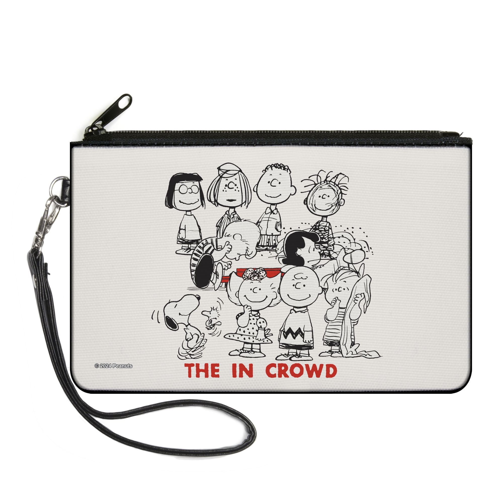 Peanuts Wallet, Zip Clutch, Peanuts Gang the In Crowd Group Pose White ...