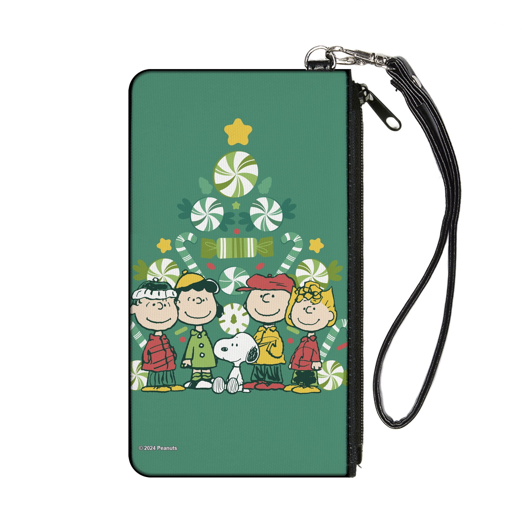 Peanuts Wallet, Zip Pouch, Peanuts Holiday Christmas Tree Group Pose ...